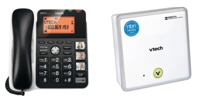 VTech 20250E DECT Corded Desk PhoneTelephone Speakerphone+Comms Bridge ...