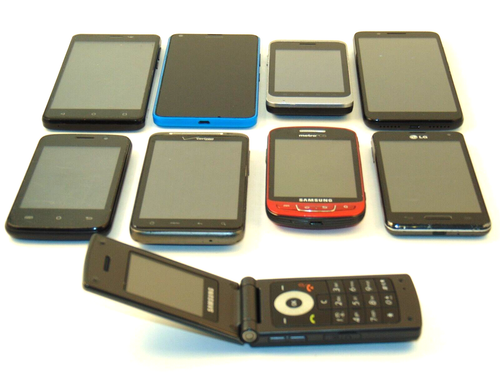 Lot 9 Non-Working Phones for Parts/Repair/Junk Flip & Smartphones - NO ...