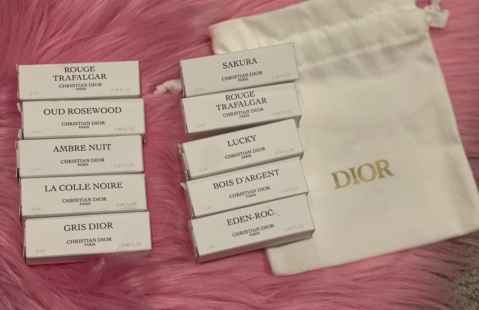 La Collection Privee Christian Dior Sample Sets 10 Pcs with white Pouch ...