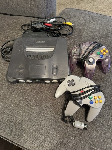 Nintendo N64 Game System Console W/ 2 Controllers Tested & Works | eBay