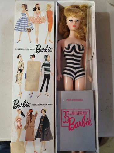 REPRODUCTION #1 BARBIE BLONDE PONYTAIL REPRO DOLL BY MATTEL 2009 HOLES ...