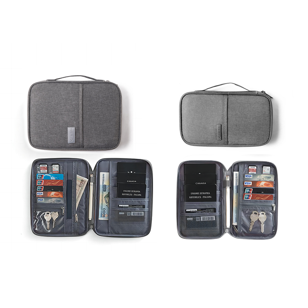 Waterproof Passport Holder Travel Document Wallet RFID Bag Family Case ...