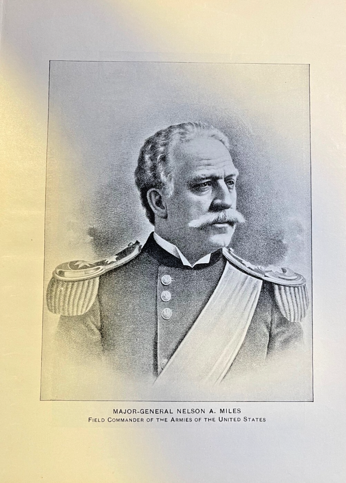 1899 Vintage Illustration Major General Nelson A. Miles Spanish ...