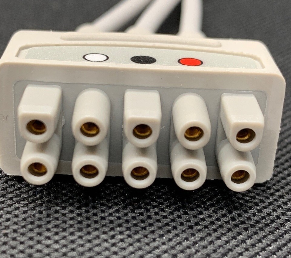 GE 412682-001 Multi-Link Leadwire Set, 3Ldwr Group Set, Grabber, AHA ...