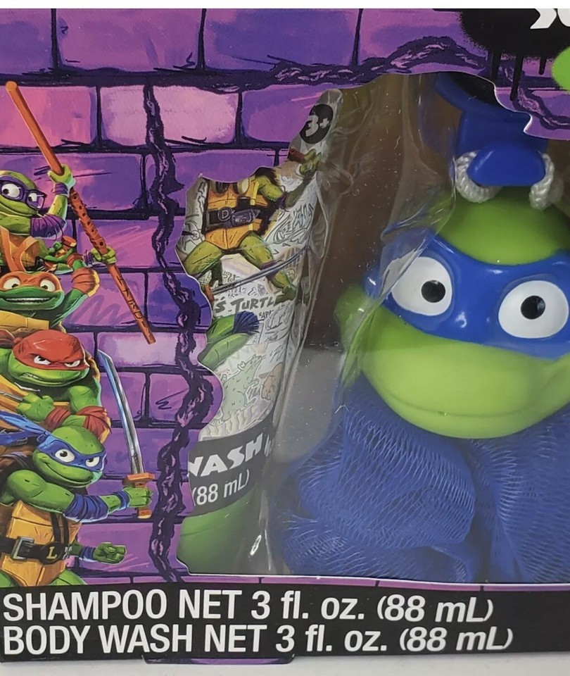 Teenage Mutant Ninja Turtles Shampoo Body Wash & Scrub Bath Set w 46 ...