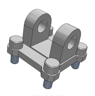 SMC CQ-D012 Cylinder Accessory Base Double Earring Type Mount KIT | eBay