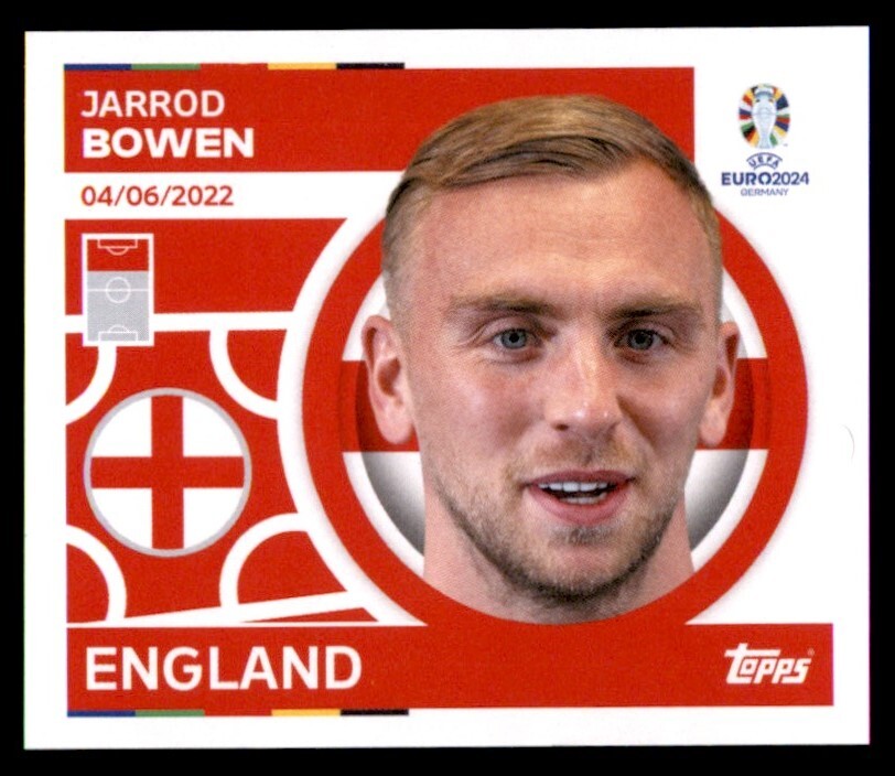 Topps UEFA Euro 2024 Sticker - Jarrod Bowen | Grelly UK
