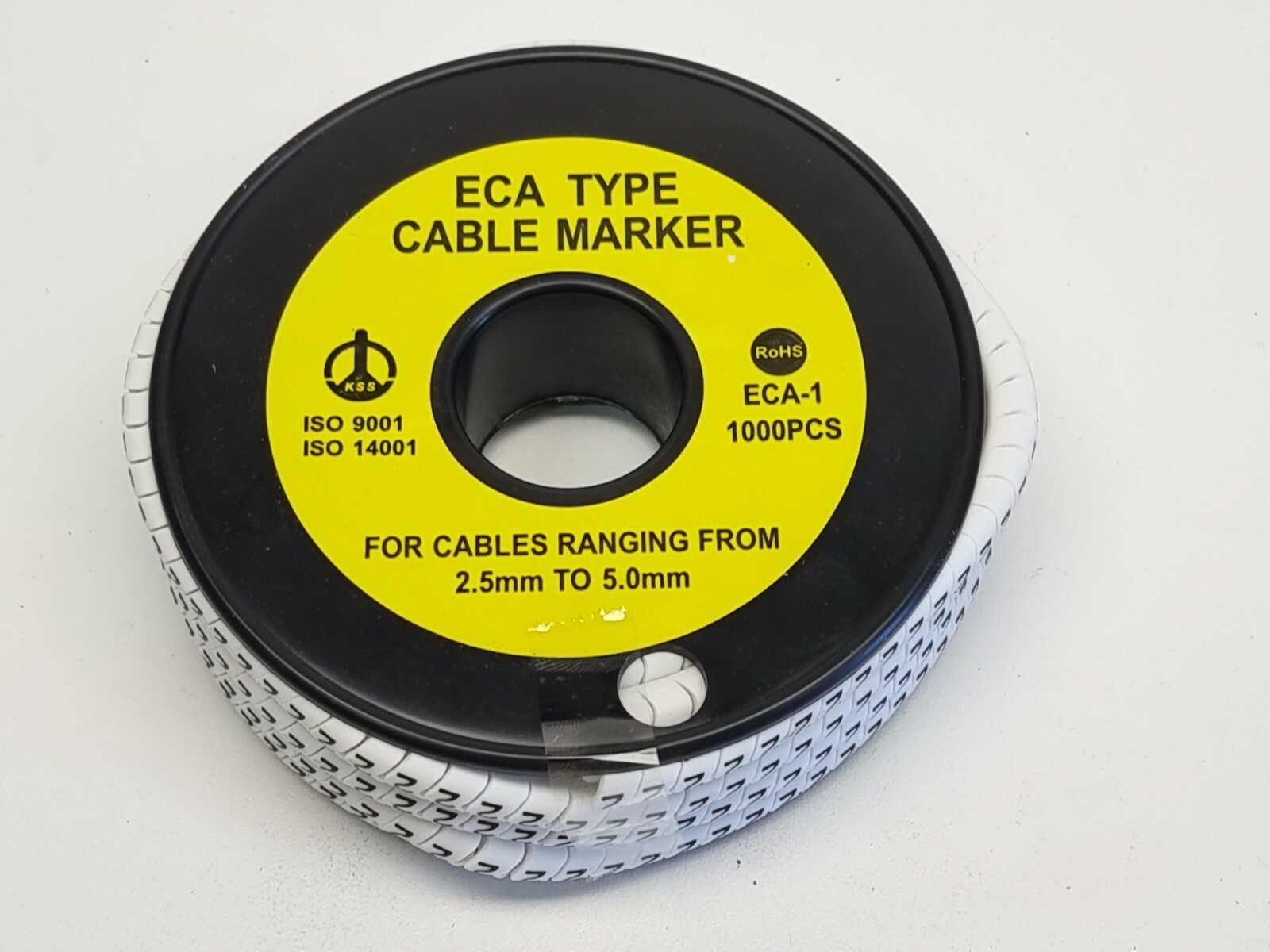 1000 x KSS ECA Type Cable Marker ECA-I ECA-1 Chevron Cut 12-18 AWG ...