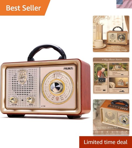 Classic AM Radio with Bluetooth Connectivity - 3 Power Options ...