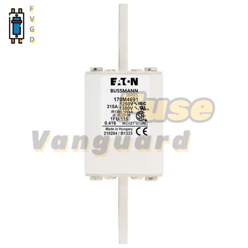 1PC Eaton BUSSMANN 170M4691 315A, 1250V High Speed Fuse-link | eBay