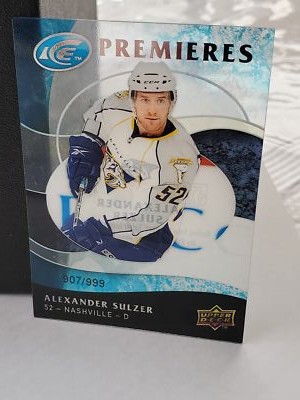 2009-10 Upper Deck Ice Premieres Acetate 907/999 Alexander Sulzer #137 ...