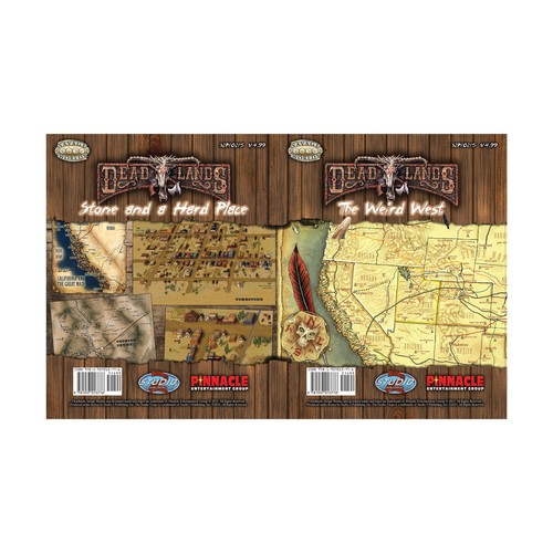 Pinnacle Deadlands Reloaded Stone and a Hard Place Poster Map Bag SW ...
