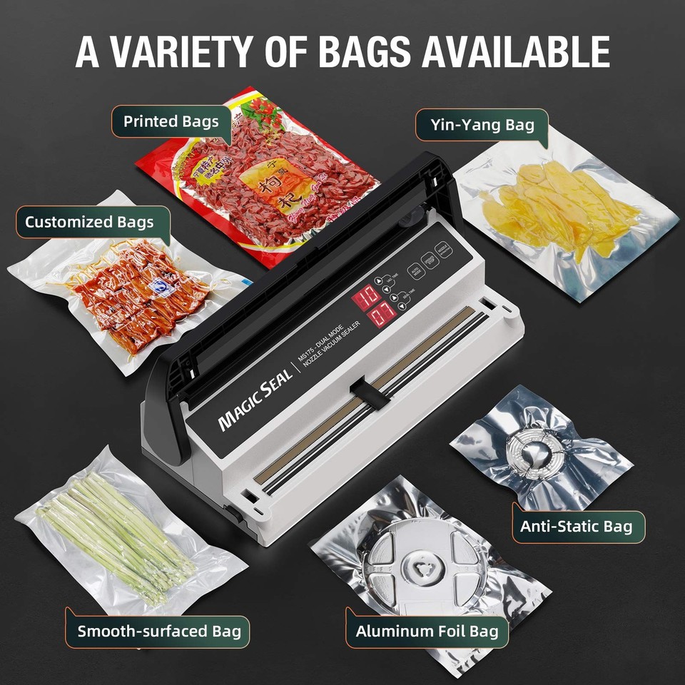 MS175 Vacuum Sealer Machine for Food Preservation, Nozzle Type, Compatible wi... | eBay