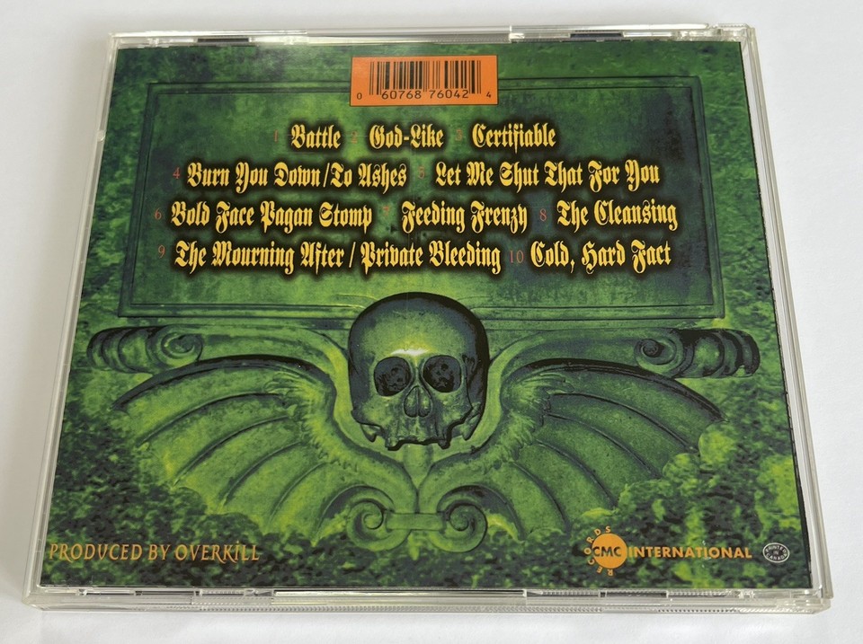 OverKill The Killing Kind 1996 CD 1st Press US Album CMC 7604 Metal Thrash 60768760424| eBay