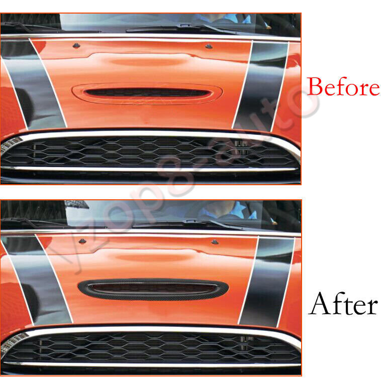For Mini Cooper Clubman F54 Carbon Fiber Hood Air Vent Protector Cover ...