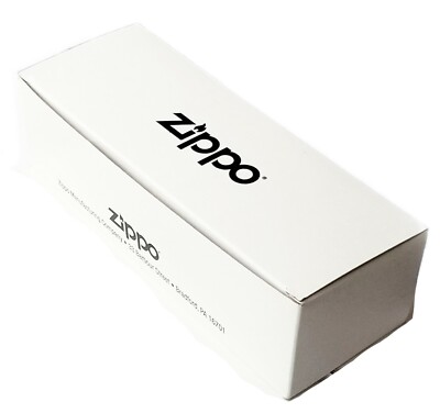 One (1) Zippo White Shipping Storage Box for Individual Zippo Lighters ...