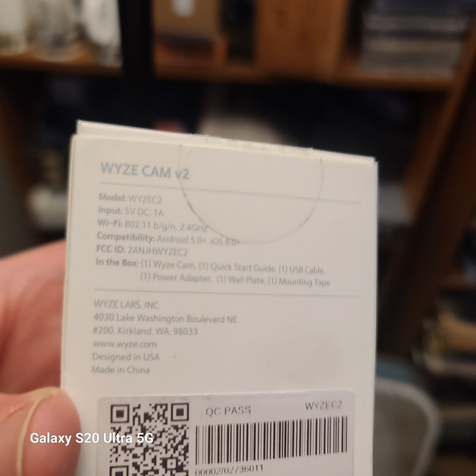 Wyze Cam WYZEC2 Wireless Indoor Smart Home Security Camera. New (not ...