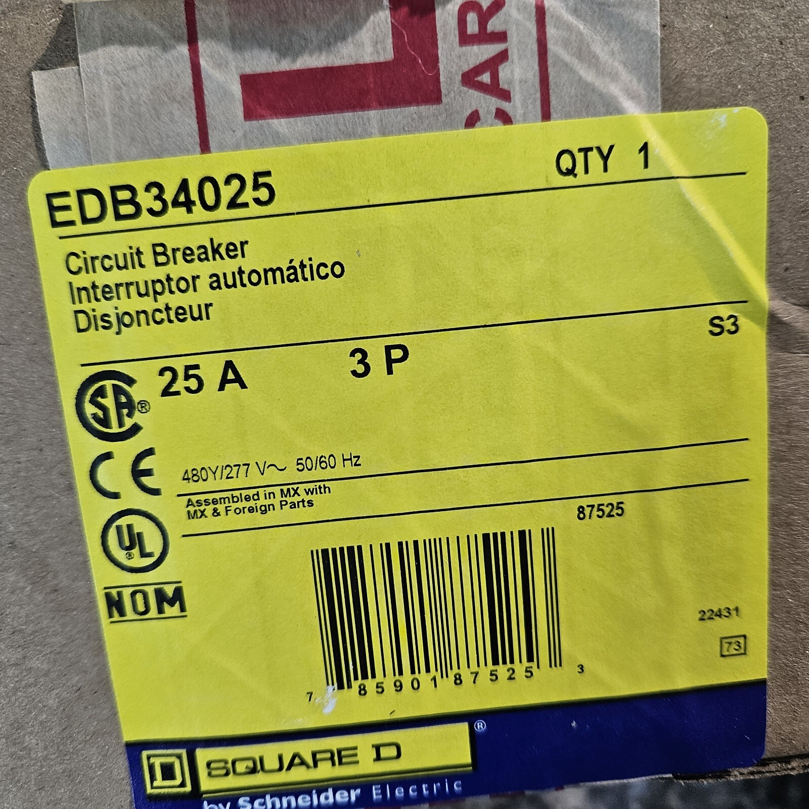 Square+D+EJB34025+25A+Circuit+Breaker for sale online | eBay