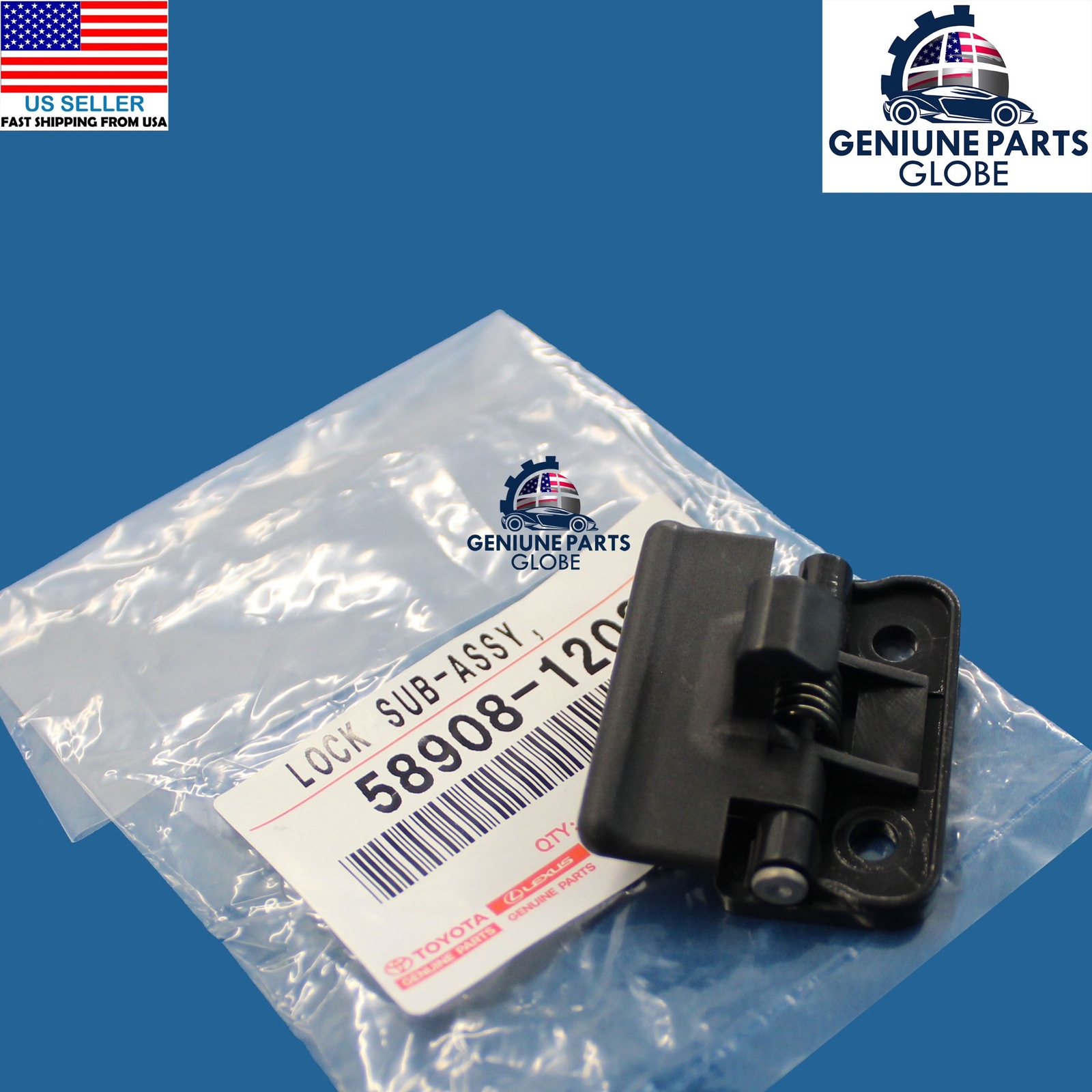 GENUINE TOYOTA 4RUNNER RAV4 PRIUS C CENTER CONSOLE DOOR COVER LOCK ...