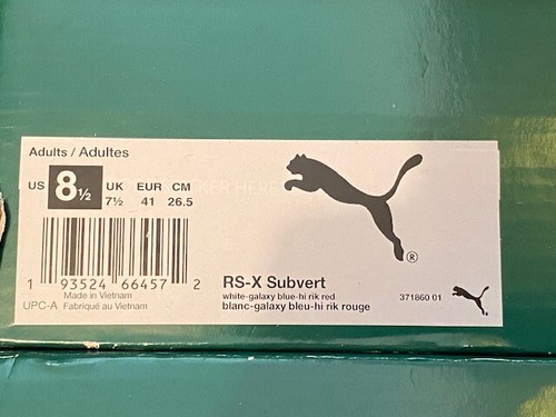 Size 8.5 - PUMA RS-X Subvert Blue for sale online | eBay