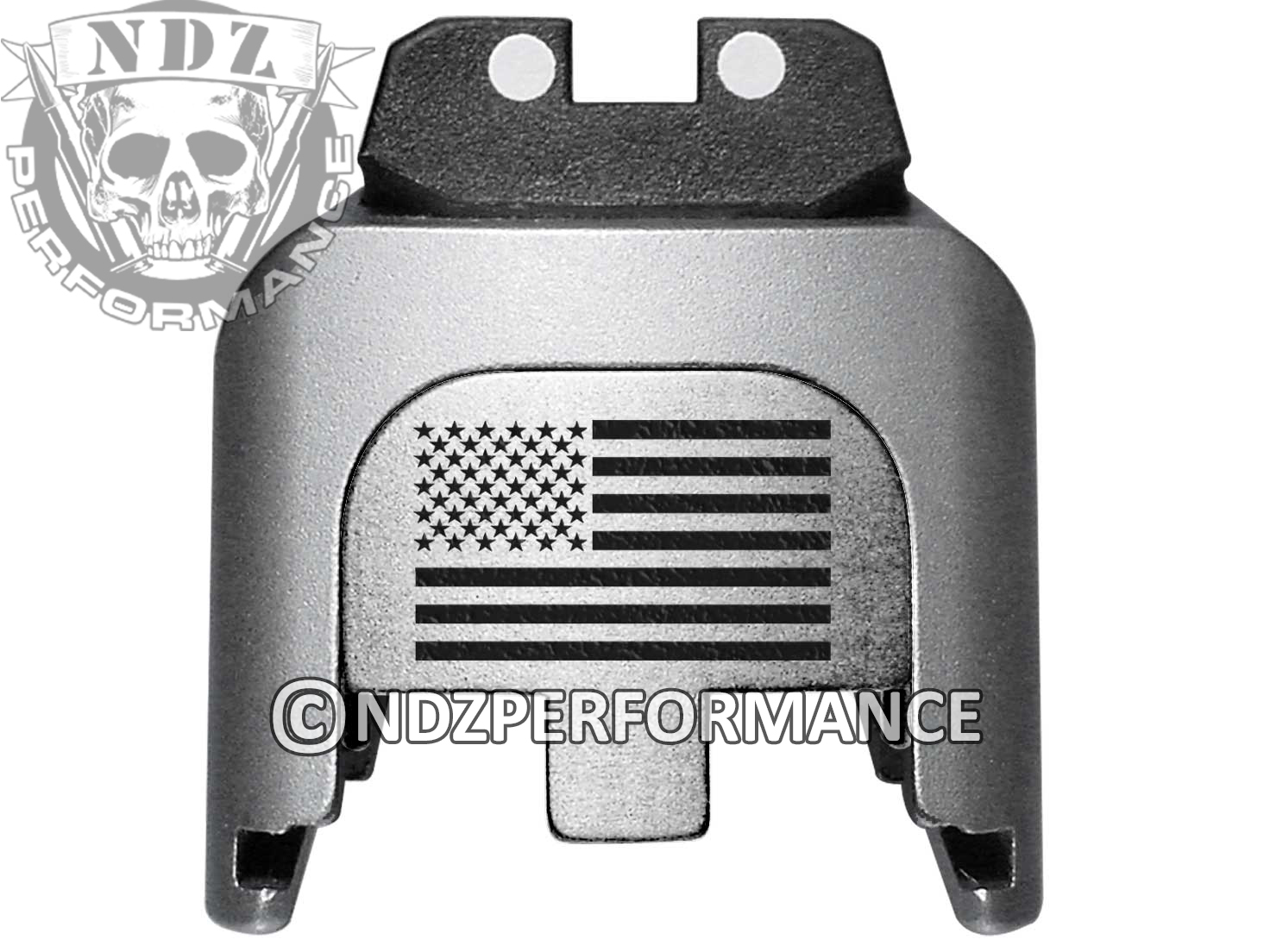 Rear Slide Plate for Smith Wesson S&W SD9 SD40 VE 9mm 40 SL NDZ Skull 2 ...