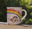 80's Ozzie Rainbow Coffee Mug Caffein Coffee ... Quick!!! W. Berrie ...