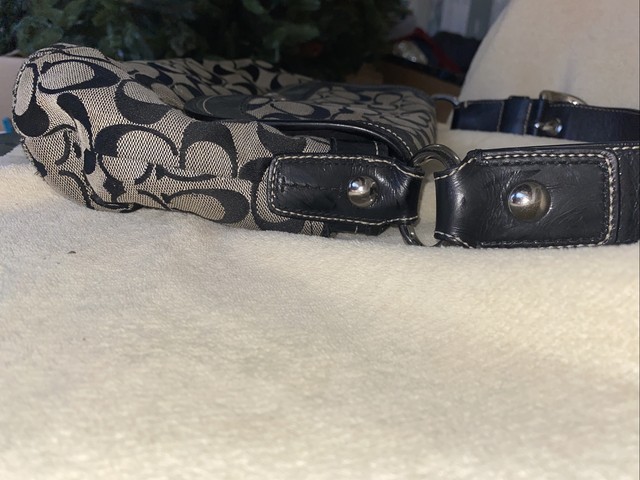 Coach signature "c" black shoulder bag L1020 - F15203 for sale online ...