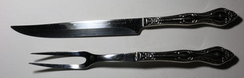 Princess House stainless steel U.S.A. carving knife and fork set, very ...