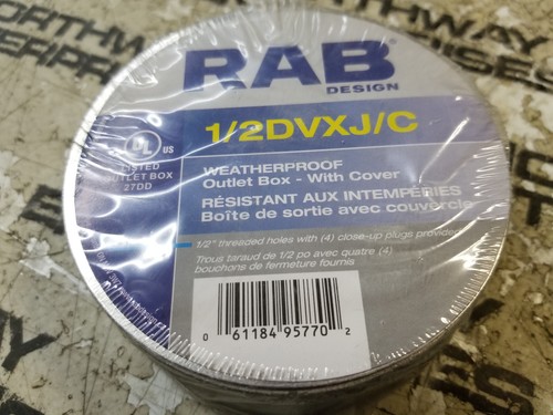 1/2DVXJ/C RAB OUTLET BOX WEATHERPROOF W/ COVER | eBay