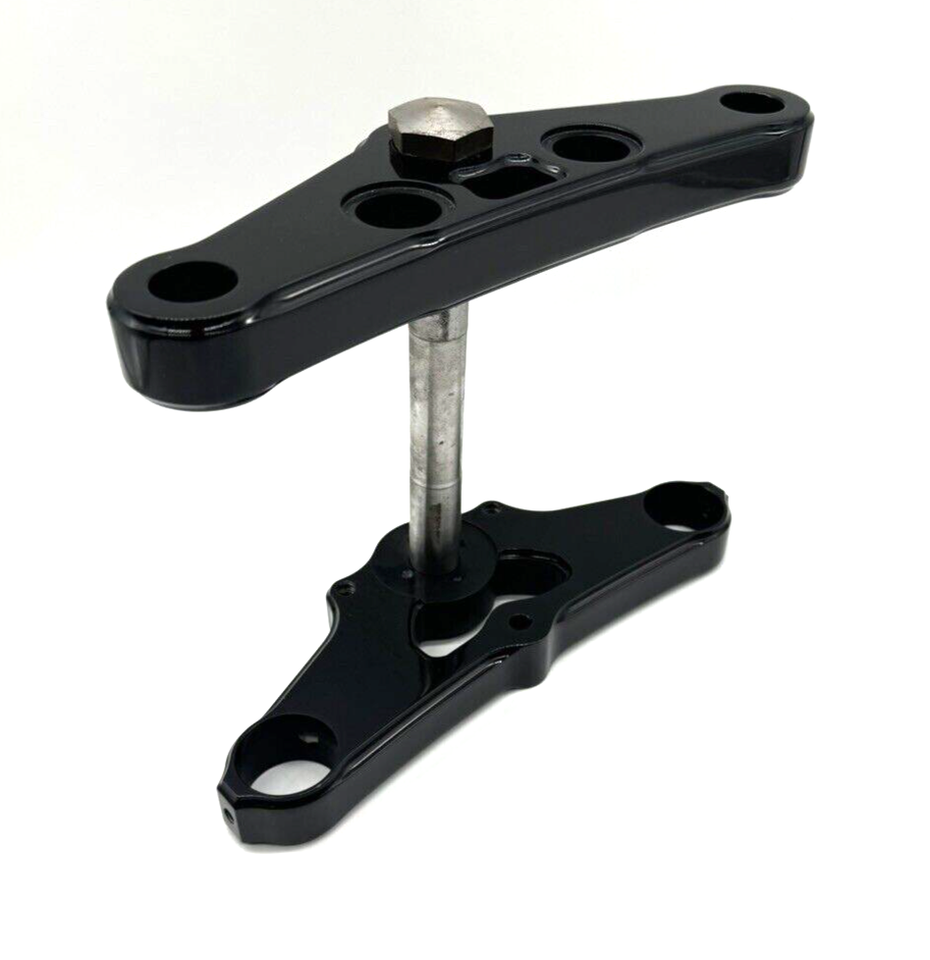 USA-MADE 41MM BLACK TRIPLE TREE SET 3 DEGREE RAKE WIDE GLIDE HARLEY ...