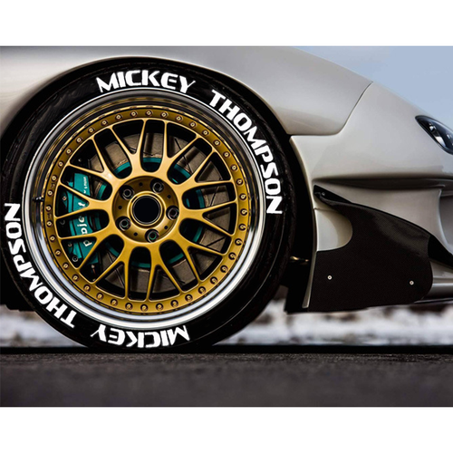 Permanent MICKEY THOMPSON Tire Letters Sticker 1.25" 15"-24" 8 Pack ...