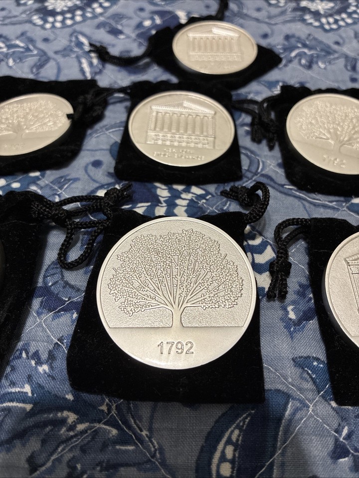 New York Stock Exchange 1792 Double Sided Collectible Coin Silver Color ...
