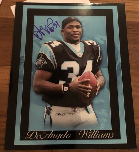 DeAngelo Williams Auto Autograph Carolina Panthers Amazing Race | eBay