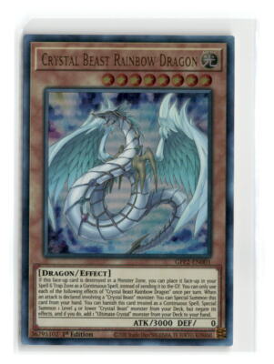 Crystal Beast Rainbow Dragon - GFP2-EN001 1st Edition Ultra Rare ...