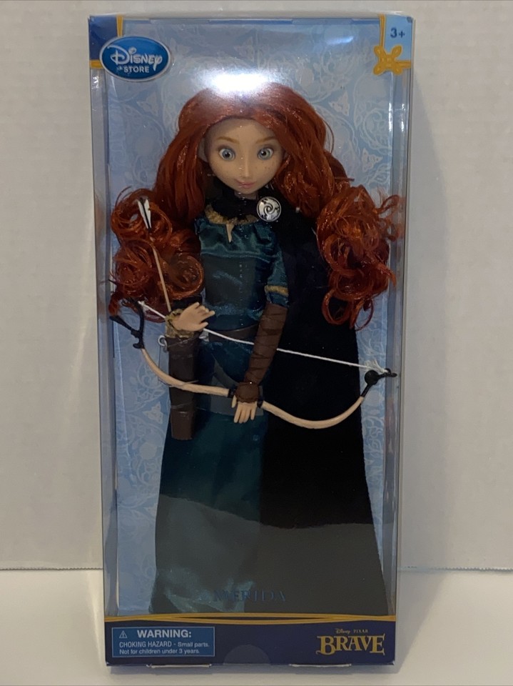 Disney Store MERIDA BRAVE Princess Classic Doll Bow Arrow Cape NIB 2012 ...