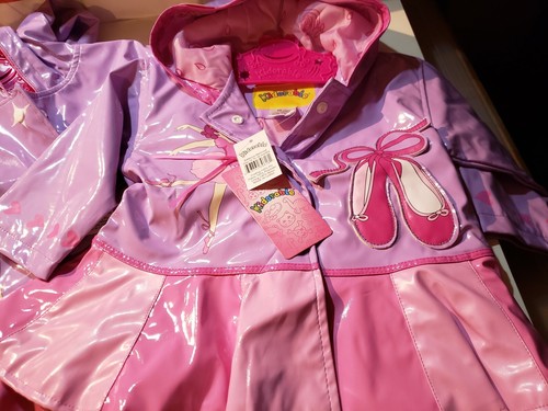 New KIDORABLE Ballerina Raincoat Rain Jacket Girls Toddler Size 12-18 ...