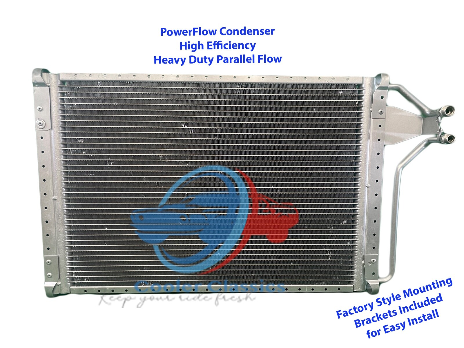 84 85 Chevy CORVETTE POWERFLOW Parallel Flow AC condenser OEM 3050981 ...