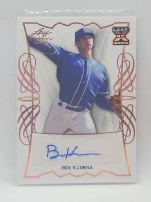 2021 Leaf Trinity Baseball Rookie Auto BA-BK1 - BEN KUDRNA RC | eBay