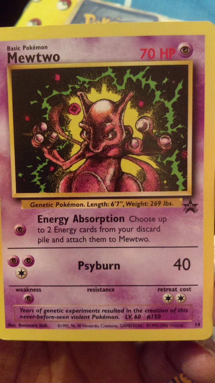 Pokemon Trading cards Mew & Mewto rare holographic promo movie edition ...