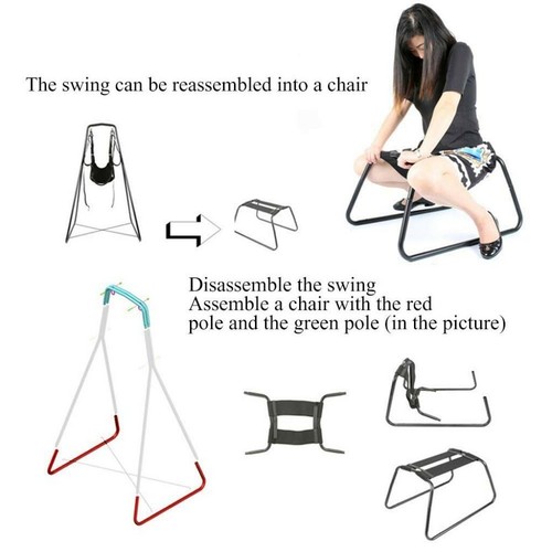 Sex Swing Stand Bedroom Kinky Love Yoga Stand Heavy Duty Couples Easy ...
