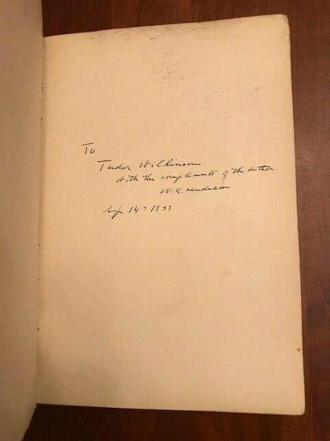 SIGNED William K. VANDERBILT, Log of My Motor: 1899-1908, 1st ed ...