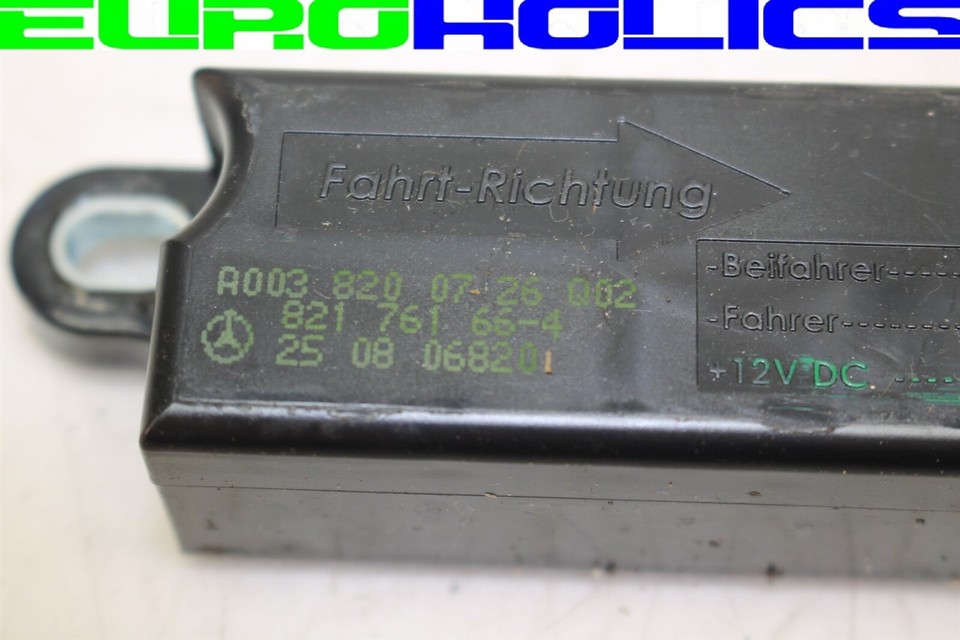 OEM Mercedes W211 E550 03-09 Side Impact Crash Sensor 0038200726 | eBay