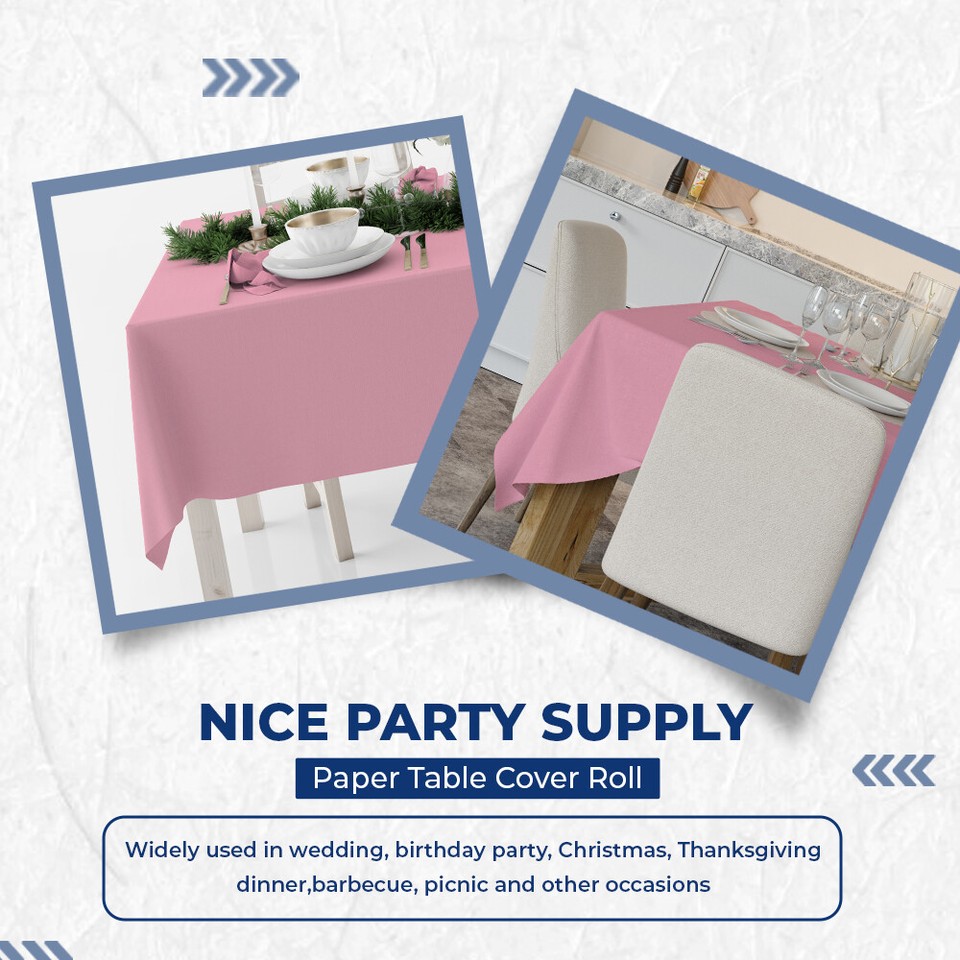 Paper Banquet Roll Table Cloth Banqueting Cover for Wedding Buffet ...
