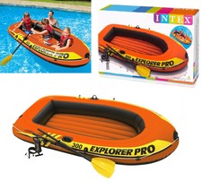 Intex Explorer Pro 300 Inflatable Boat - Orange for sale online | eBay