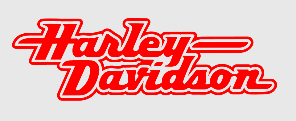Harley Script Davidson Vinyl Decal sticker PICK SIZE & COLOR FREE S/H ...