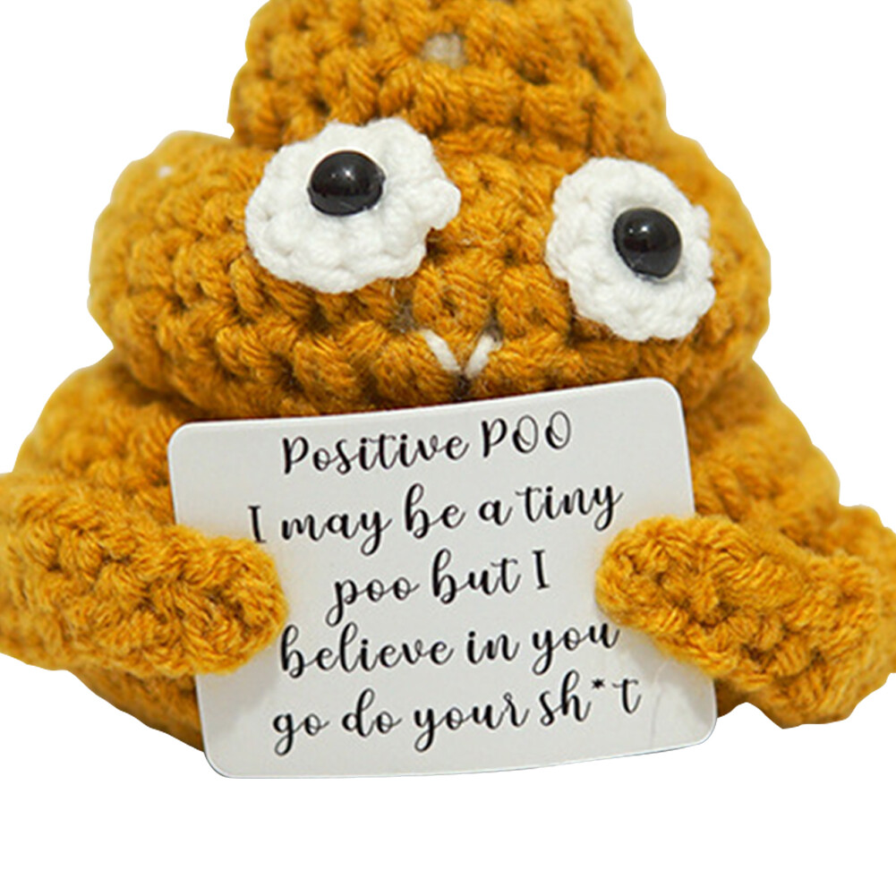 Cute Potato Toy with Positive Card Gifts for Kids Adults (Brown Poo ...