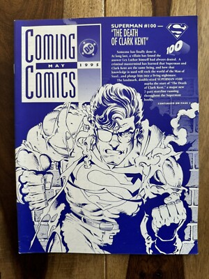 DC COMING COMICS-PREVIEW BOOK-MAY 1995-SUPERMAN-BATMAN-NEIL GAIMAN ...