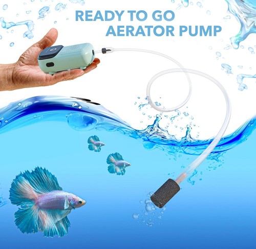 Portable Usb Rechargeable Fish Aerator Pump For Bait And Aquariums ...