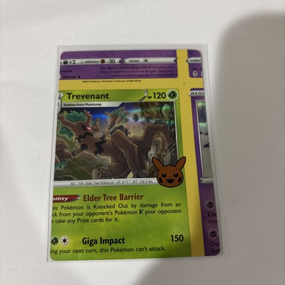 Pokemon Card - Trevenant Error Miscut NFC Trick or Trade 062/193 Holo ...