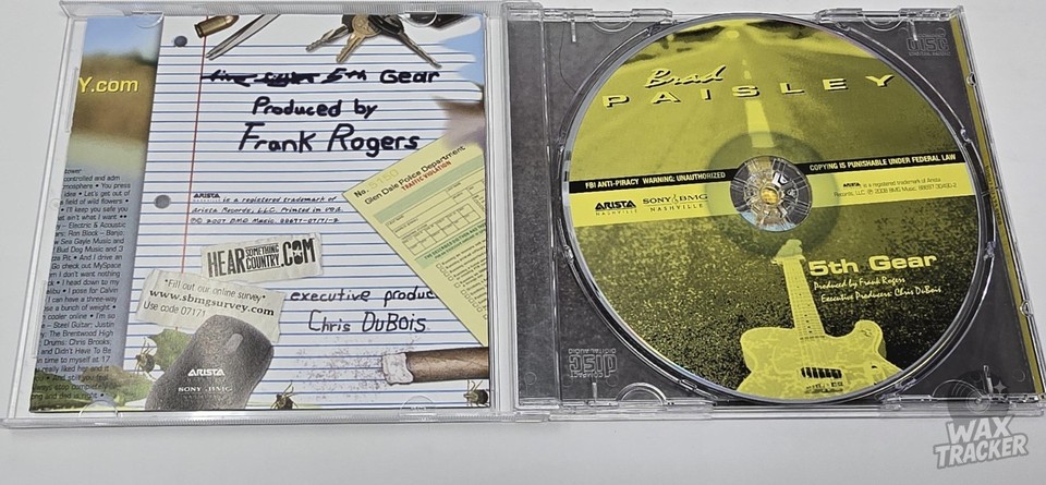 Brad Paisley - 5th Gear (CD, Album, RE),2008 | eBay